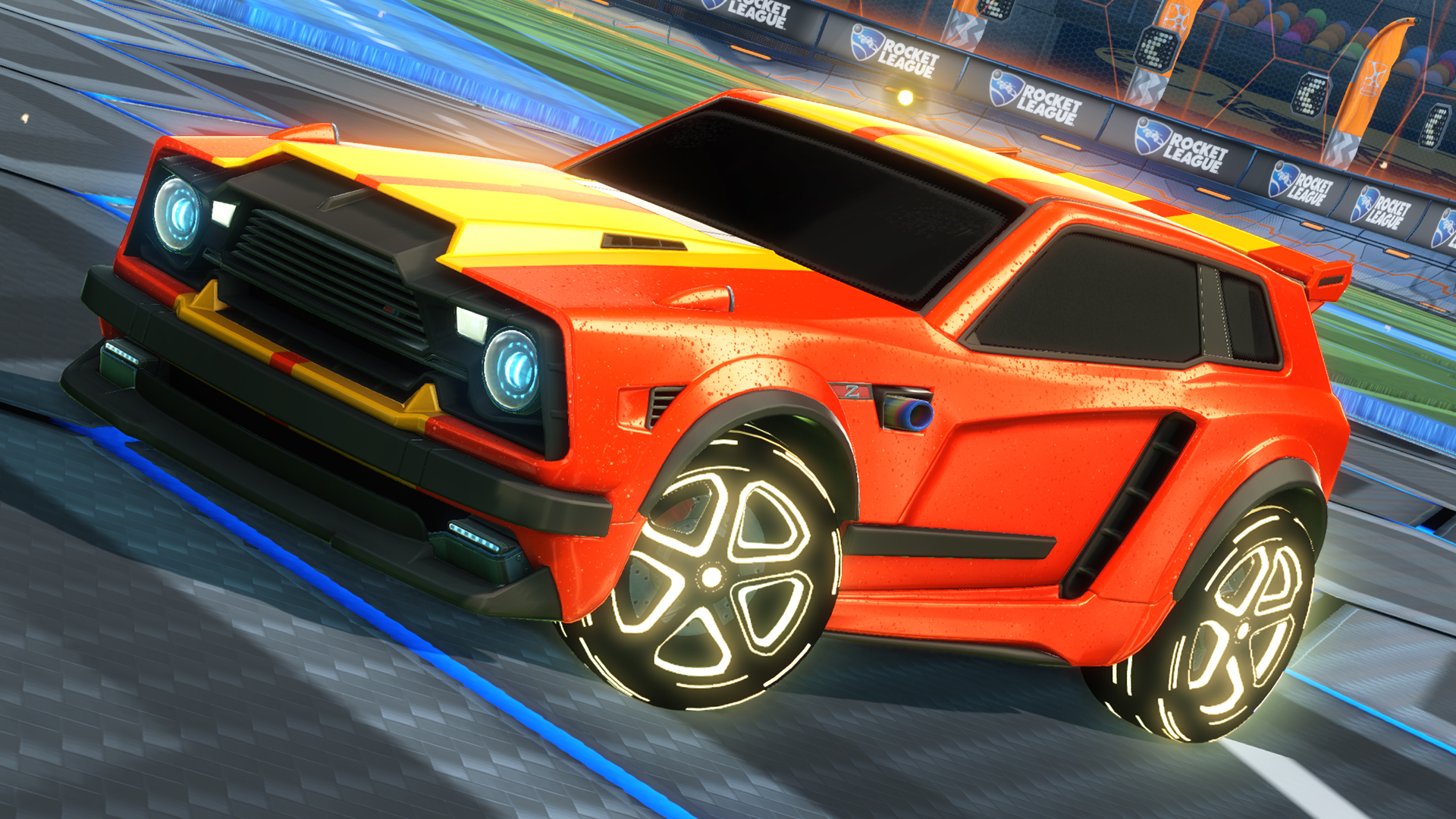 Die „Rave Roller“-Räder hallen durch Rocket League!