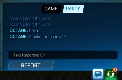 Voice and Text Reporting in Rocket League